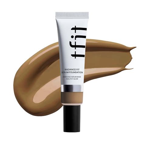 Tfit Radiance Fit Serum Foundation Flawless Coverage Dewy Finish L