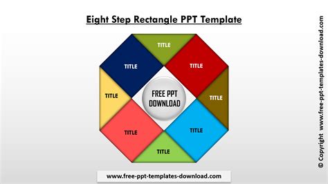 8 Steps Square Triangular Ppt Template Download Ppt Template Ppt