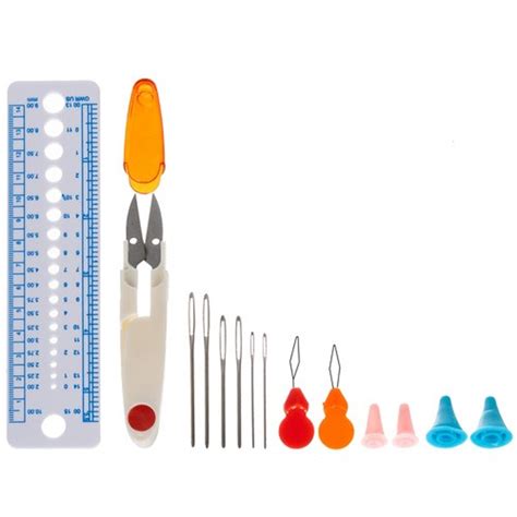 Комплект за плетене на една кука Zenino 85 части игли и аксесоари чанта за съхранение с цип