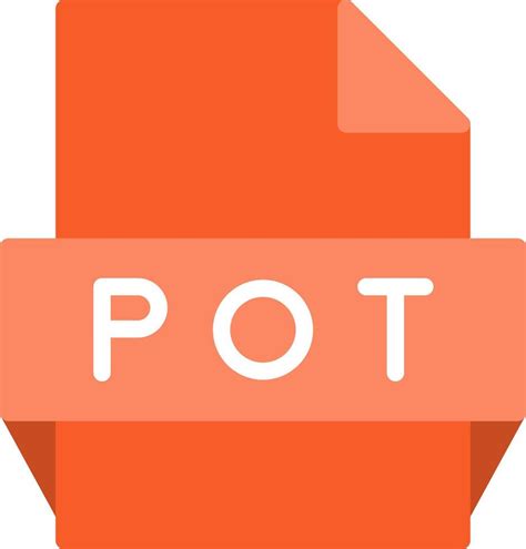 Pot File Format Icon 15830514 Vector Art At Vecteezy