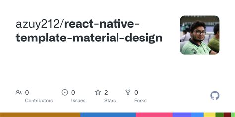 Github Azuy React Native Template Material Design