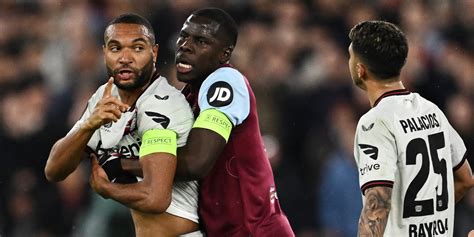 West Ham 1 1 Bayer Leverkusen Player Ratings And Match Highlights