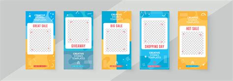 5 소셜 네트워크 스토리 디자인 수직 배너 또는 전단지 템플릿을 슬라이드합니다 소셜 미디어에 대한 미니멀 한 이야기의 집합 0명에 대한 스톡 벡터 아트 및 기타 이미지