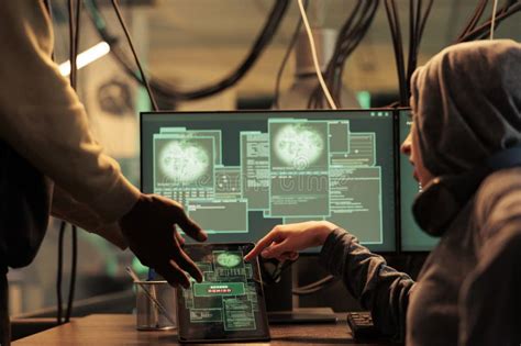 Angry Hackers Failed Computer System Hacking Unsuccessful Password