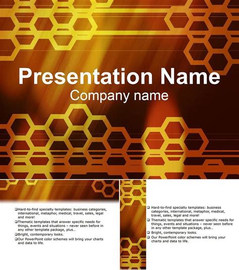Honeycomb Background Powerpoint Template