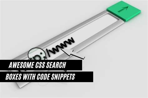 Awesome CSS Search Boxes With Code Snippets Wpshopmart