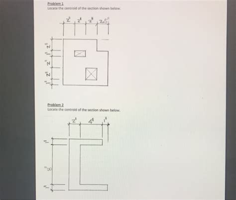 Solved Problem Locate The Centroid Of The Section Shown Chegg