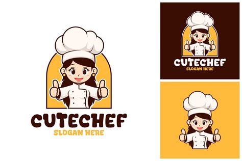 Cute Chef Cartoon Logo With Thumb Up 58221463 Vector Art At Vecteezy
