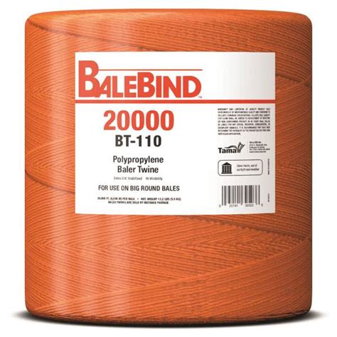 Balebind Polypropylene Baler Twine Pbt20110tostnbp Blain S Farm And Fleet