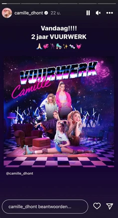 Schitterend Zangeres Camille Dhont Viert Wel Heel Bijzondere Mijlpaal