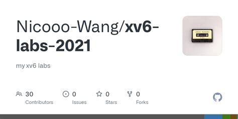 GitHub Nicooo Wang Xv6 Labs 2021 My Xv6 Labs
