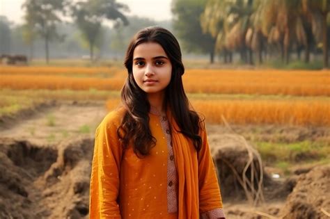 Premium Ai Image Portrait Of A Girl Against The Background Of