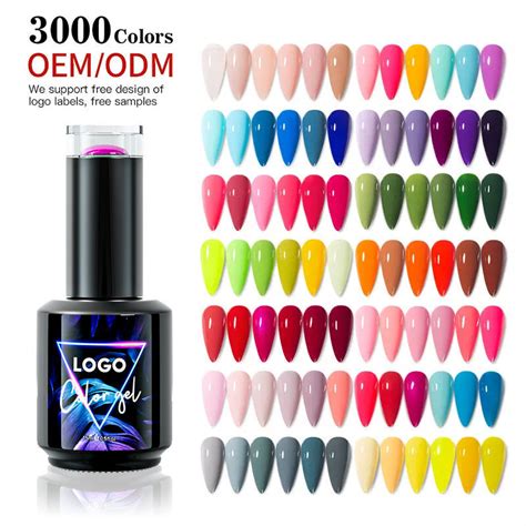 Free Sample Nail Gel Polish Color Chart Over 3000 Color For Oemodm