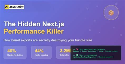 The Hidden Nextjs Performance Killer How Barrel Exports Are Secretly Destroying Your Bundle The Hidden Nextjs Performance Killer How Barrel Exports Are Secretly Destroying Your Bundle