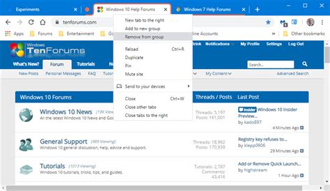 How To Enable Or Disable Tab Groups In Google Chrome Tutorials