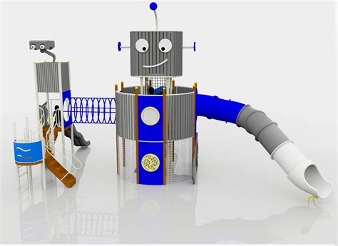 Robot Playground 3d Model 30 Obj Max 3ds Free3d