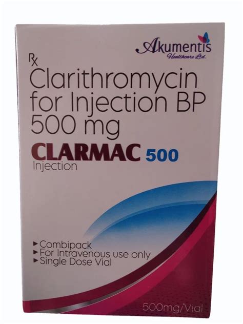 Clarmac Clarithromycin For Injection 500 Mg Vial At Best Price In Nagpur