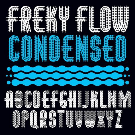 Premium Vector Vector Funky Capital English Alphabet Letters
