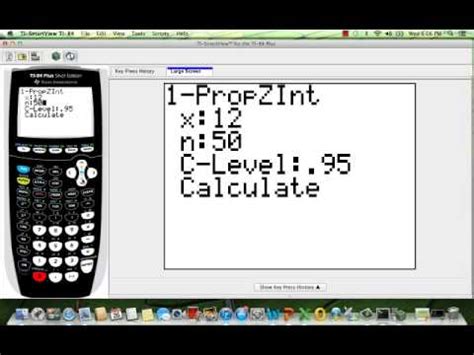 How To Find The Confidence Interval Of The Proportion In The TI 84