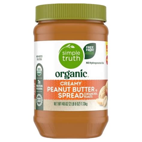 Simple Truth Organic Peanut Butter Creamy 15 Oz