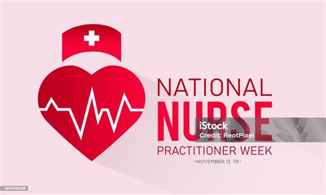 매년 11월 13일부터 19일까지 전국 간호사 개업의 주간을 주제로 한 벡터 삽화 배너 인사말 카드 배경이 있는 포스터를 위한 벡터 템플릿입니다 간호사에 대한 스톡 벡터