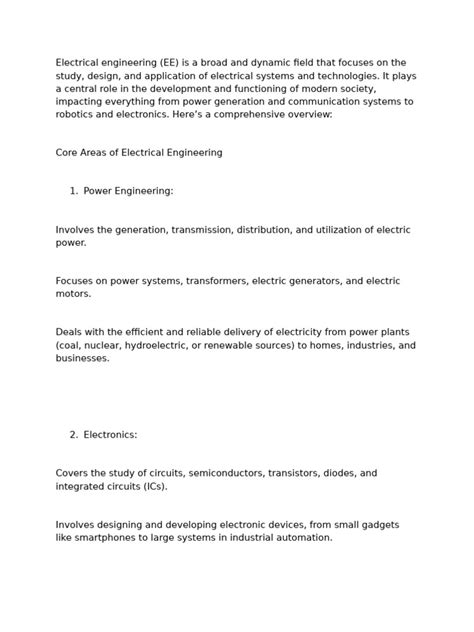 El Engineering Pdf Electrical Engineering Electronics
