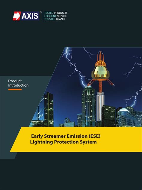 Early Streamer Emission Ese Lightning Protection System Pdf Lightning Physical Quantities