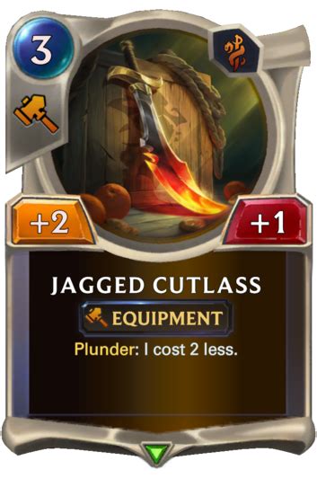 Jagged Cutlass Legends Of Runeterra Card Runeterrafire