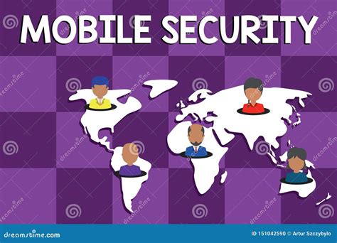 Text Sign Showing Mobile Security Conceptual Photo Protection Of Mobile Phone From Threats And