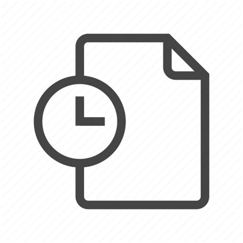 Clock Data Document Extension File Paper Time Icon