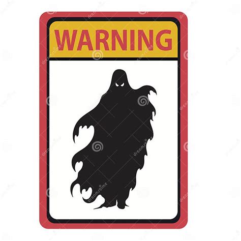 Ghost Warning Symbol Stock Illustration Illustration Of Form 342120831