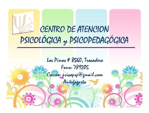 CENTRO DE ATENCIÓN PSICOLÓGICA Y PSICOPEDAGÓGICA CENTRO DE ATENCIÓN PSICOLÓGICA PSICOPEDAGÓGICA
