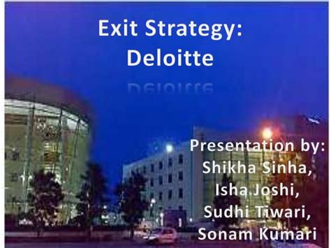 Deloitte Presentation Ppt