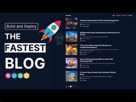 Free Video Build The Fastest Blog Website With Hugo Static Site