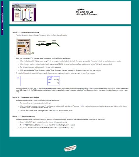 AN LLL LogixPro The Batch Mix Lab Utilizing PLC Chegg
