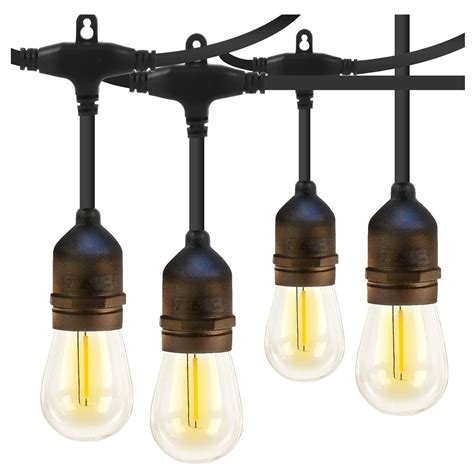 Vintage Outdoor Indoor Filament String Lights 10m And 20 Bulbs Shop