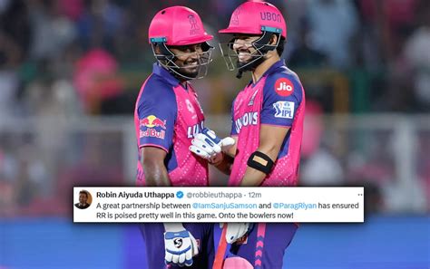 Twitter Reacts As Sanju Samson And Riyan Parags 130 Run Stand Lifts Rr