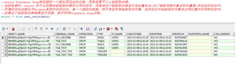 Oracle闪回功能基本用法 Chrs 博客园