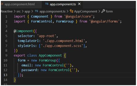 reactive forms in angular sails software inc