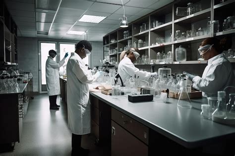 premium photo shot of scientists working in a lab created with