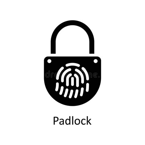 Padlock Vector Solid Icon Style Illustration Eps 10 File Stock Vector Illustration Of