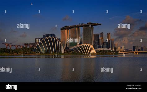 A General View Of The Gardens By The Bay The Marina Bay Sands The