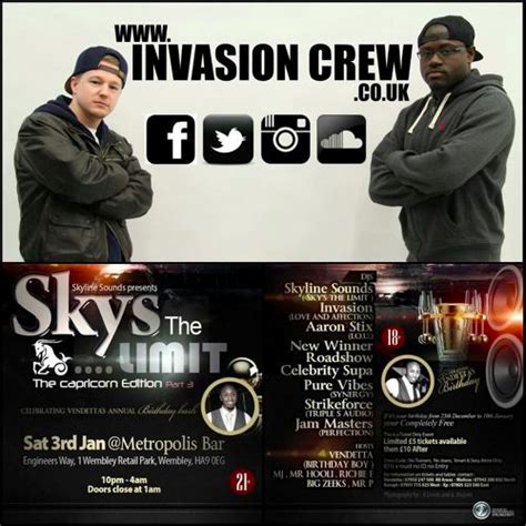 Stream Invasion Crew Live At Skys The Limit 03 January 2015 By