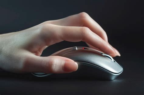 Premium Photo Mouse Clicking Female Hand Clicking Computer Mouse Accessing Information