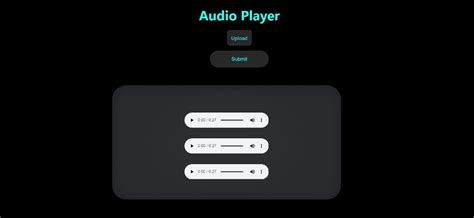 Github Akjo11audio Player Audio Player For Uploaded File Using React Js And Indexeddb