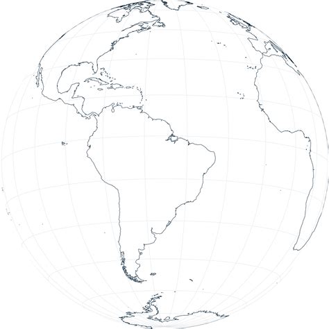 Brazil On World Map Orthographic Projection In Night Azure On