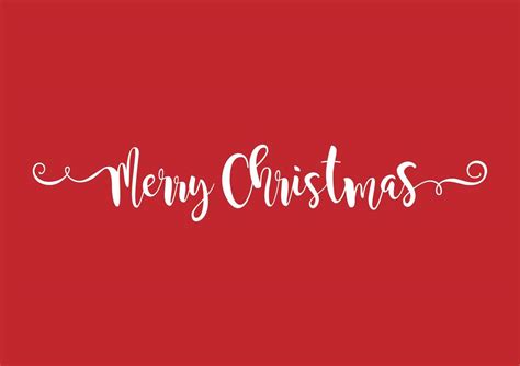 Merry Christmas Vector Text Calligraphic Creative Typography For