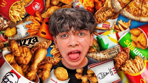Eating Only Fast Food For 24 Hours Youtube