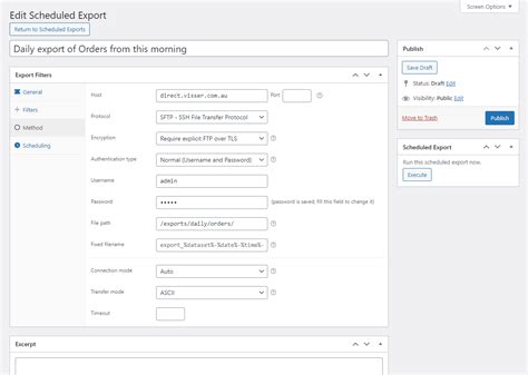 woocommerce export visser labs