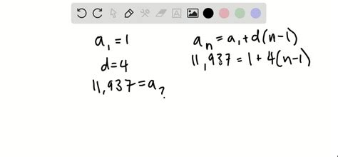 Solved The First Term Of An Arithmetic Sequence Is 1 And The Common Difference Is 4 Is 11 937